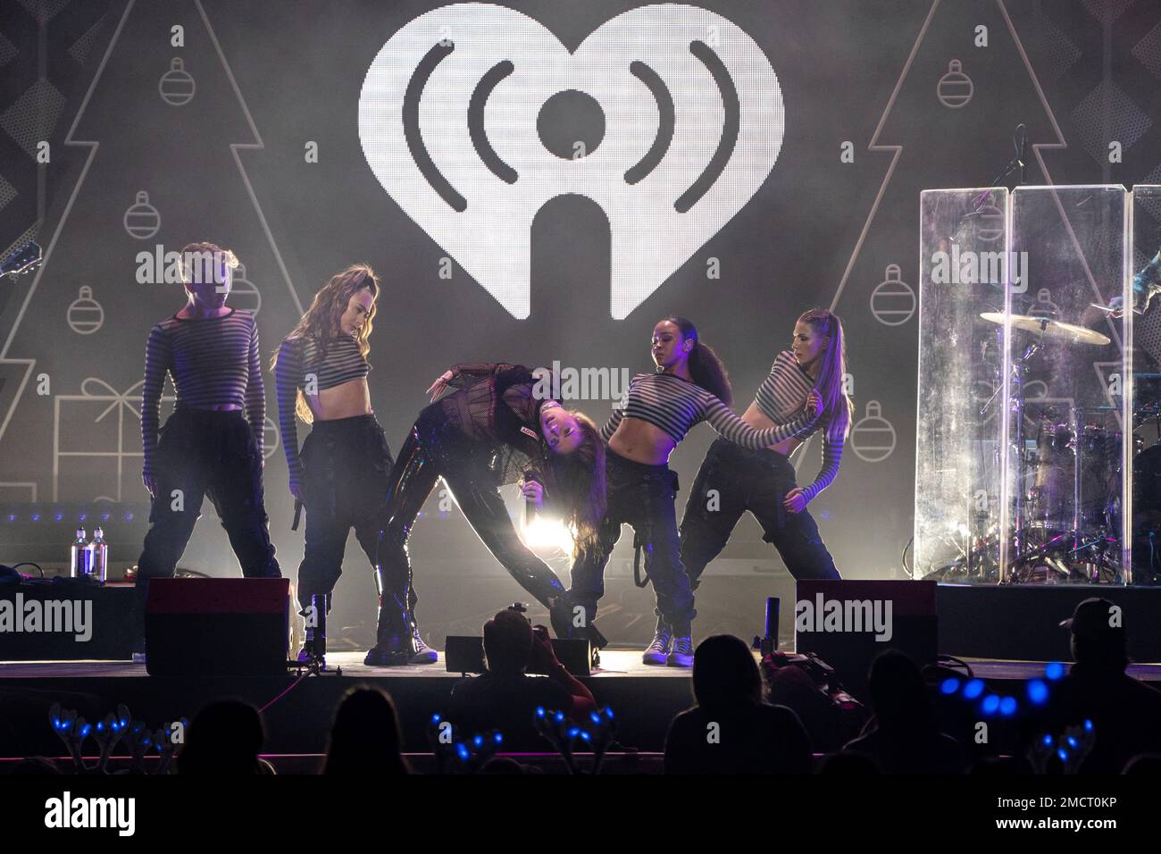 Tate McRae performs during 106.1 KISS FM's iHeartRadio 2021 Jingle Ball ...