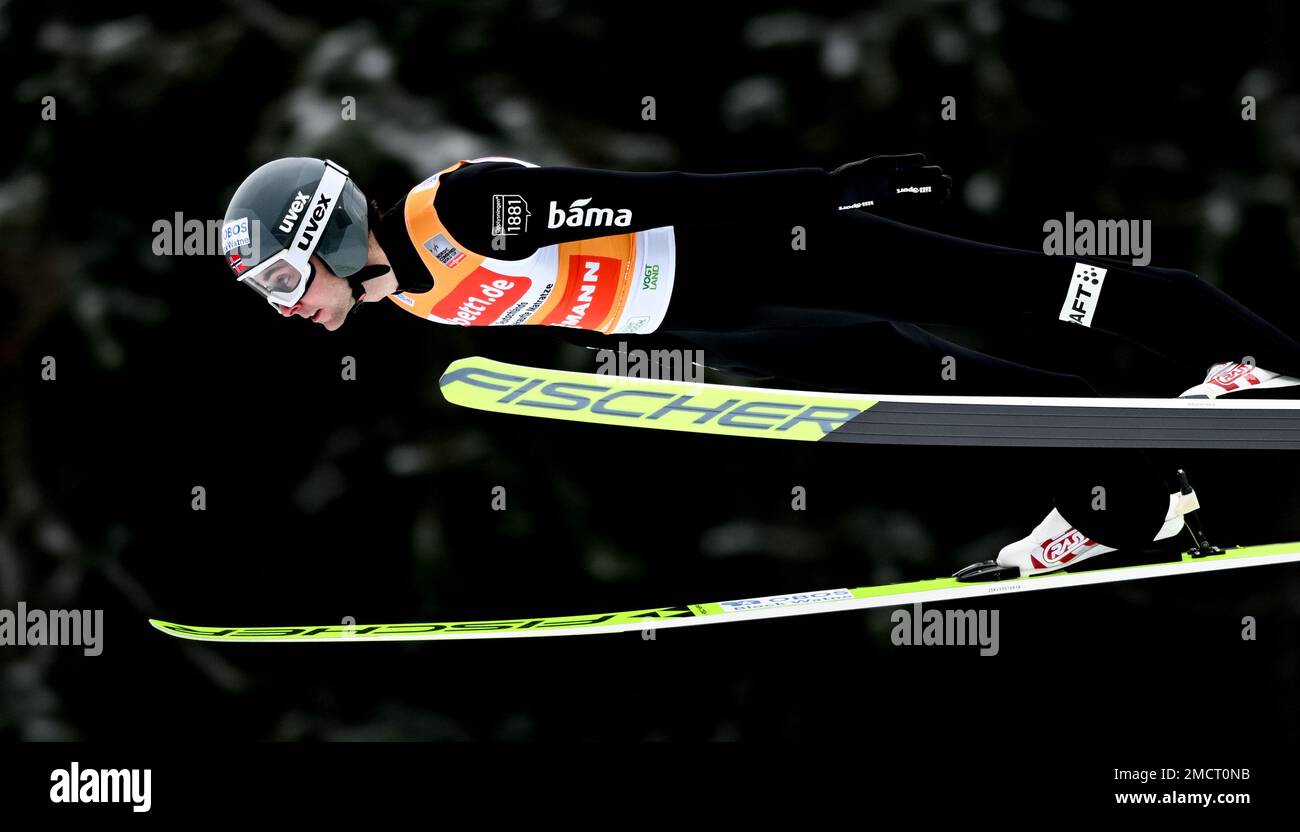 22 January 2023, Saxony, Klingenthal: Nordic skiing/combination: World ...
