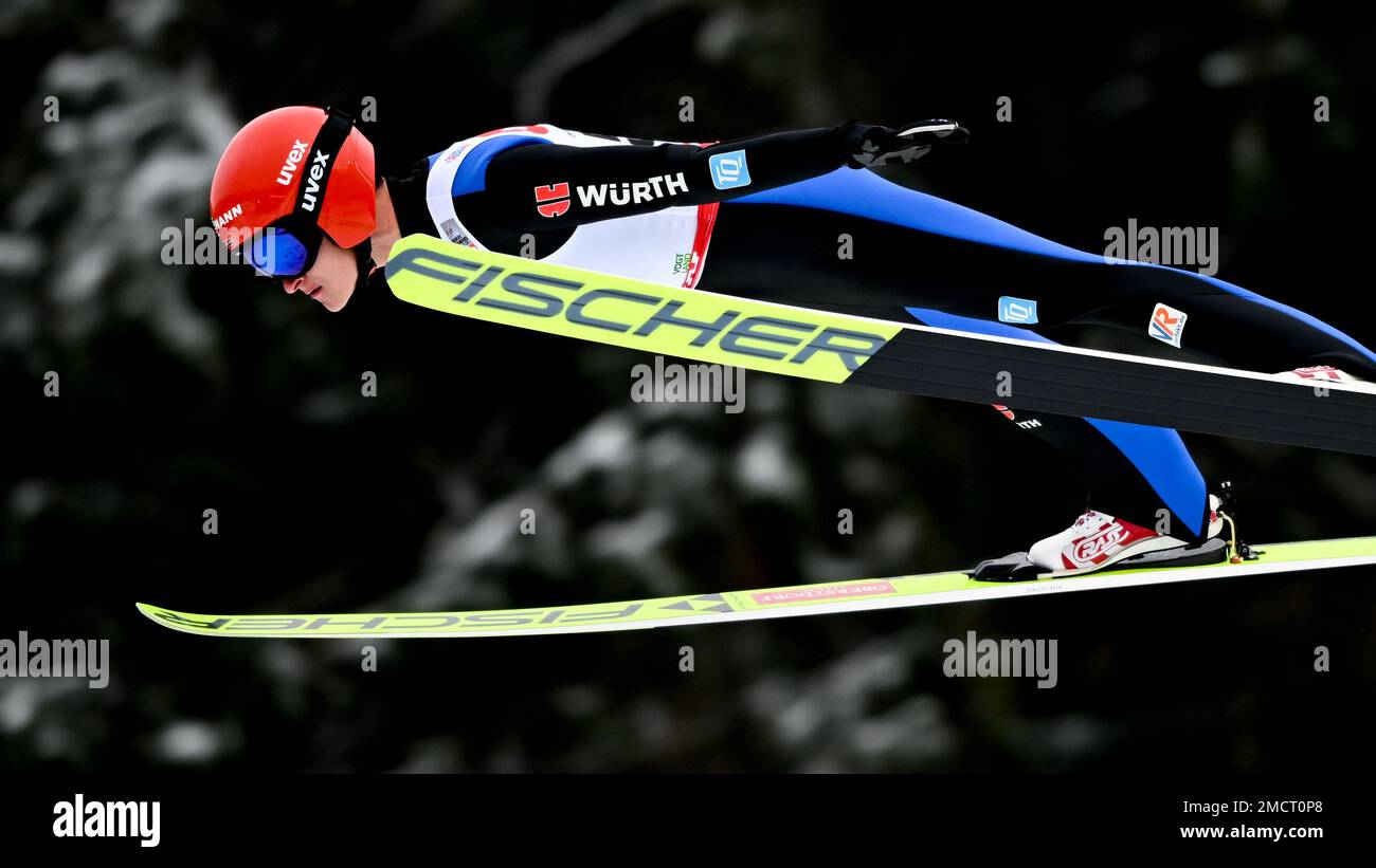 22 January 2023, Saxony, Klingenthal: Nordic skiing/combination: World ...