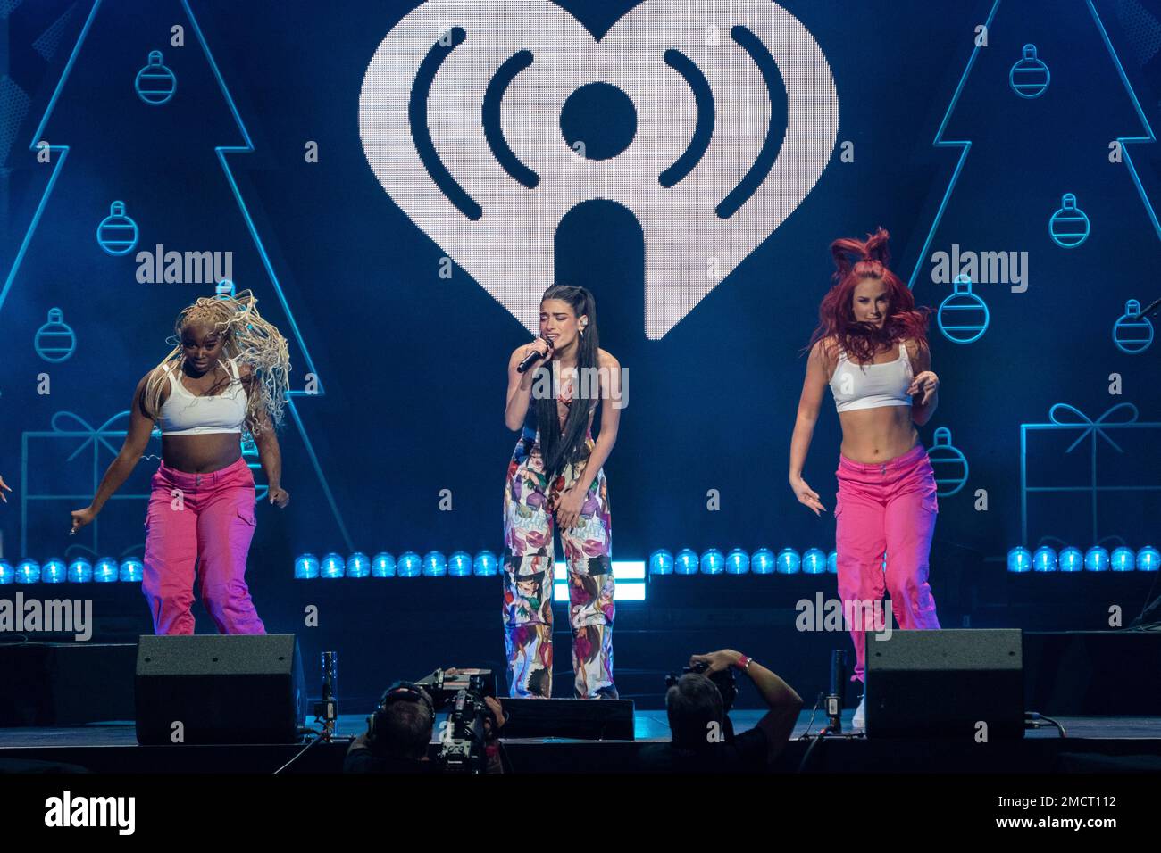 Dixie D'Amelio performs during 106.1 KISS FM's iHeartRadio 2021 Jingle ...