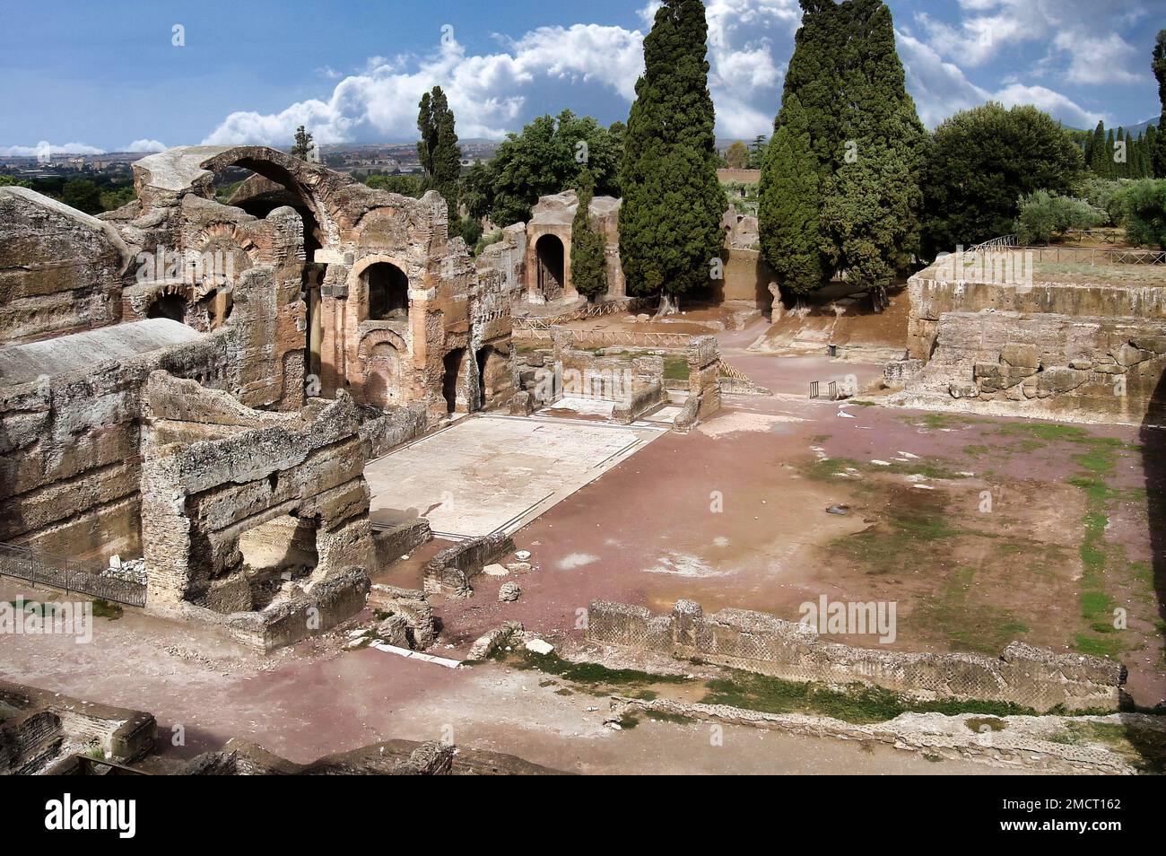 Built by the Roman Emperor Hadrian, Hadrian's Villa (Tivoli, Rome) is ...
