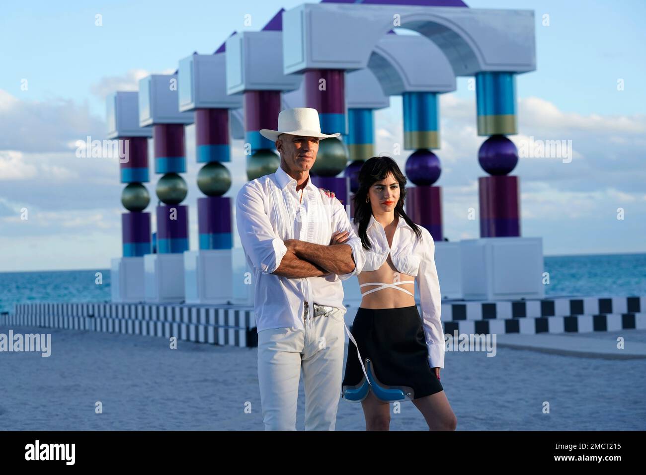 Alan Faena, founder and president of Faena Group, left, poses for a ...