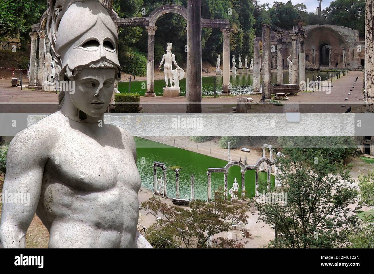 The Ancient Pool called Canopus in Villa Adriana (Hadrian's Villa ...