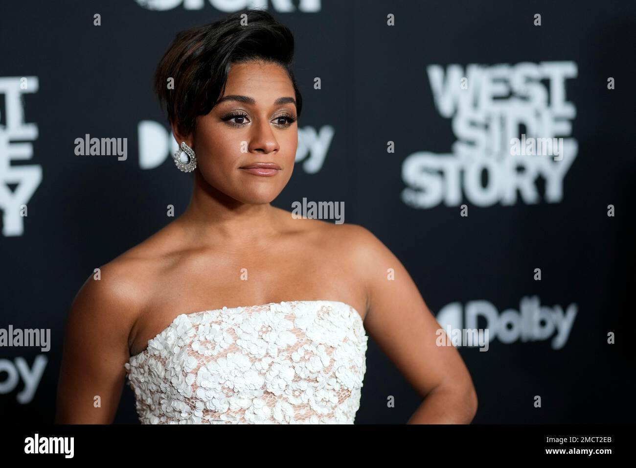 Ariana DeBose attends the "West Side Story" premiere at the Rose ...