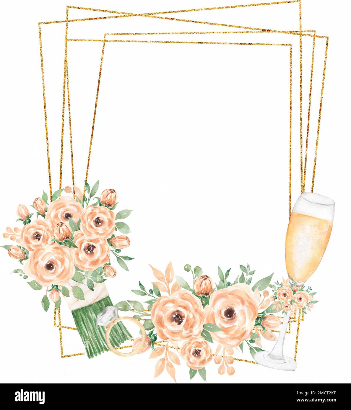 Champagne Gold Border Clip Art 11+ Thousand Champagne Border