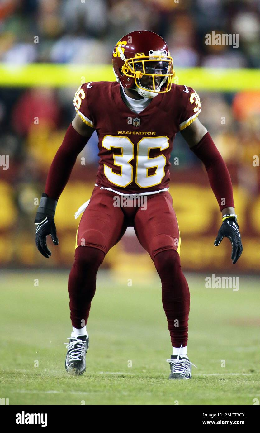 Washington Football Team cornerback Danny Johnson (36) runs during an ...