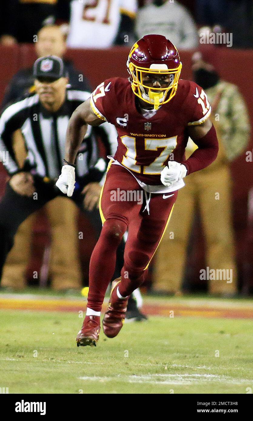 Washington Football Team wide receiver Terry McLaurin (17) runs during ...