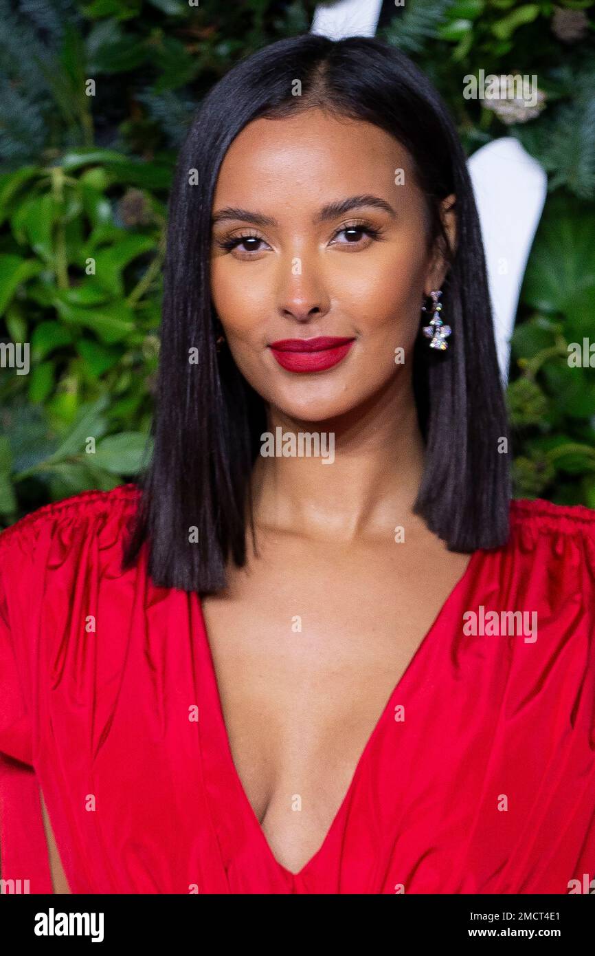 Maya Jama poses for photographers upon arrival at the The Fashion ...