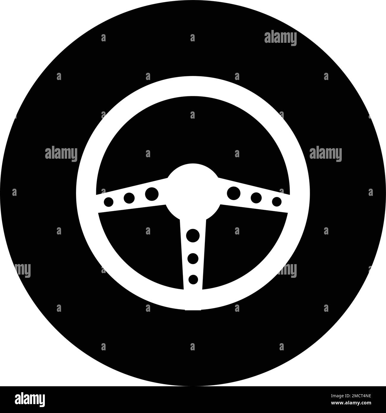 Car steering wheel vector logo hi-res stock photography and images - Alamy