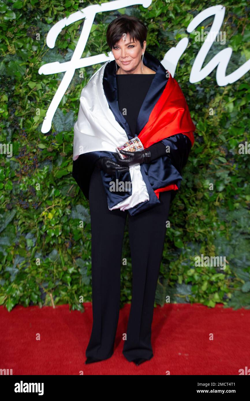 Kris Jenner poses for photographers upon arrival at the The Fashion ...