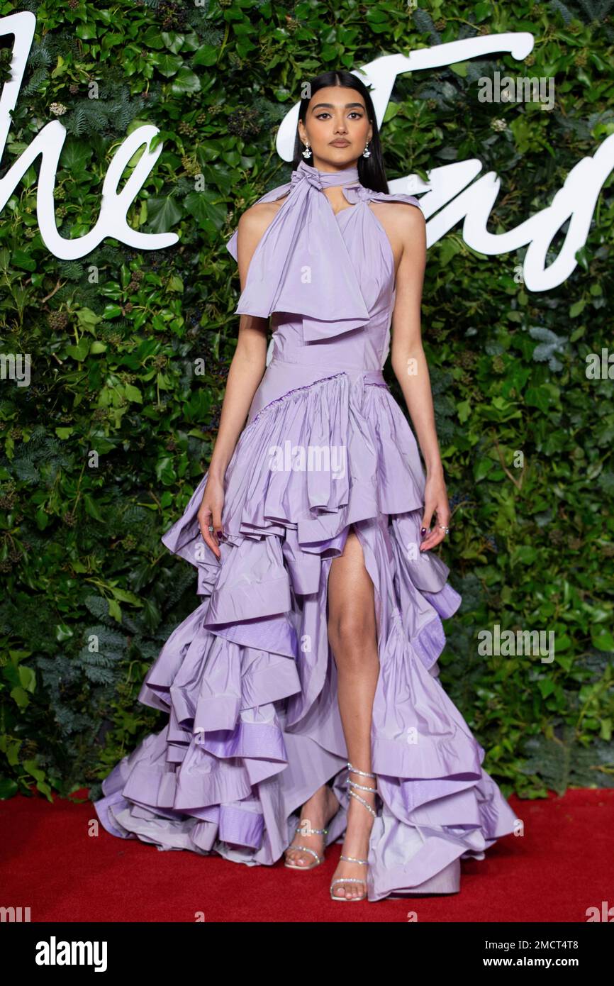 Neelam Gill poses for photographers upon arrival at the The Fashion ...