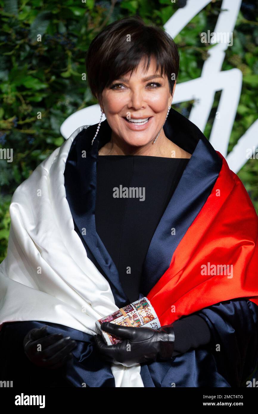 Kris Jenner poses for photographers upon arrival at the The Fashion ...