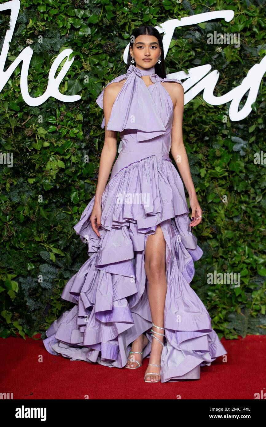 Neelam Gill poses for photographers upon arrival at the The Fashion ...