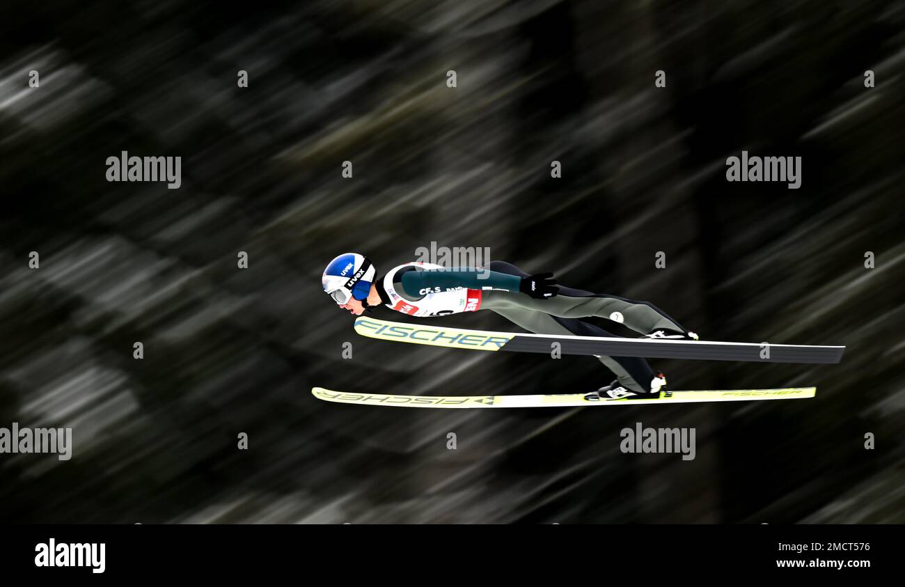 22 January 2023, Saxony, Klingenthal: Nordic skiing/combination: World ...