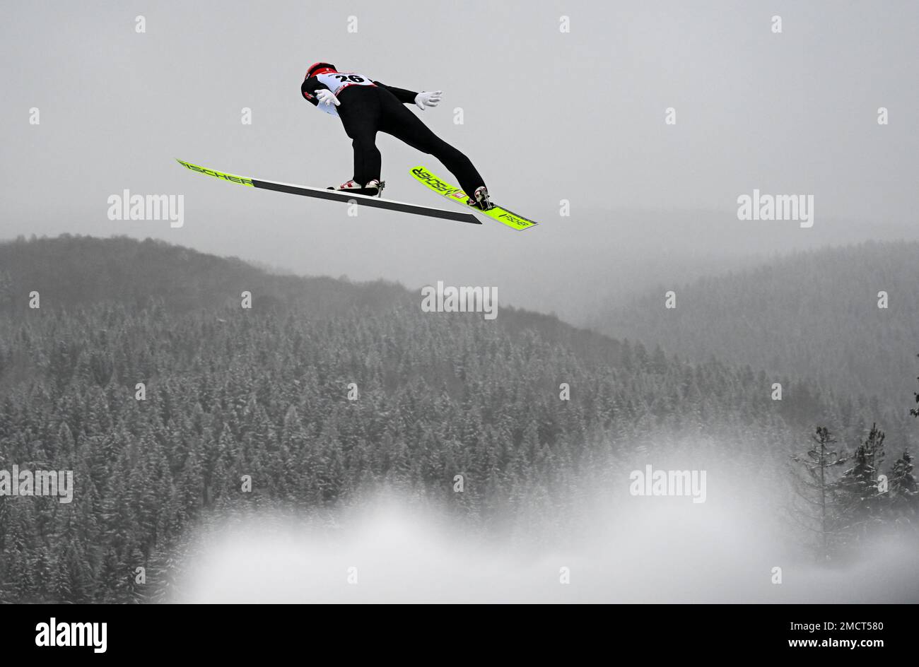 22 January 2023, Saxony, Klingenthal: Nordic skiing/combination: World ...