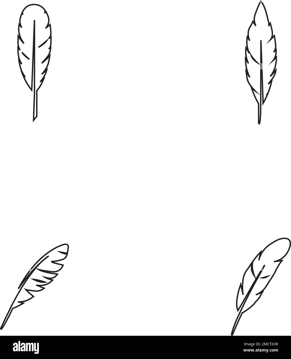 feather logo icon vektor illustration design Stock Vector Image & Art ...