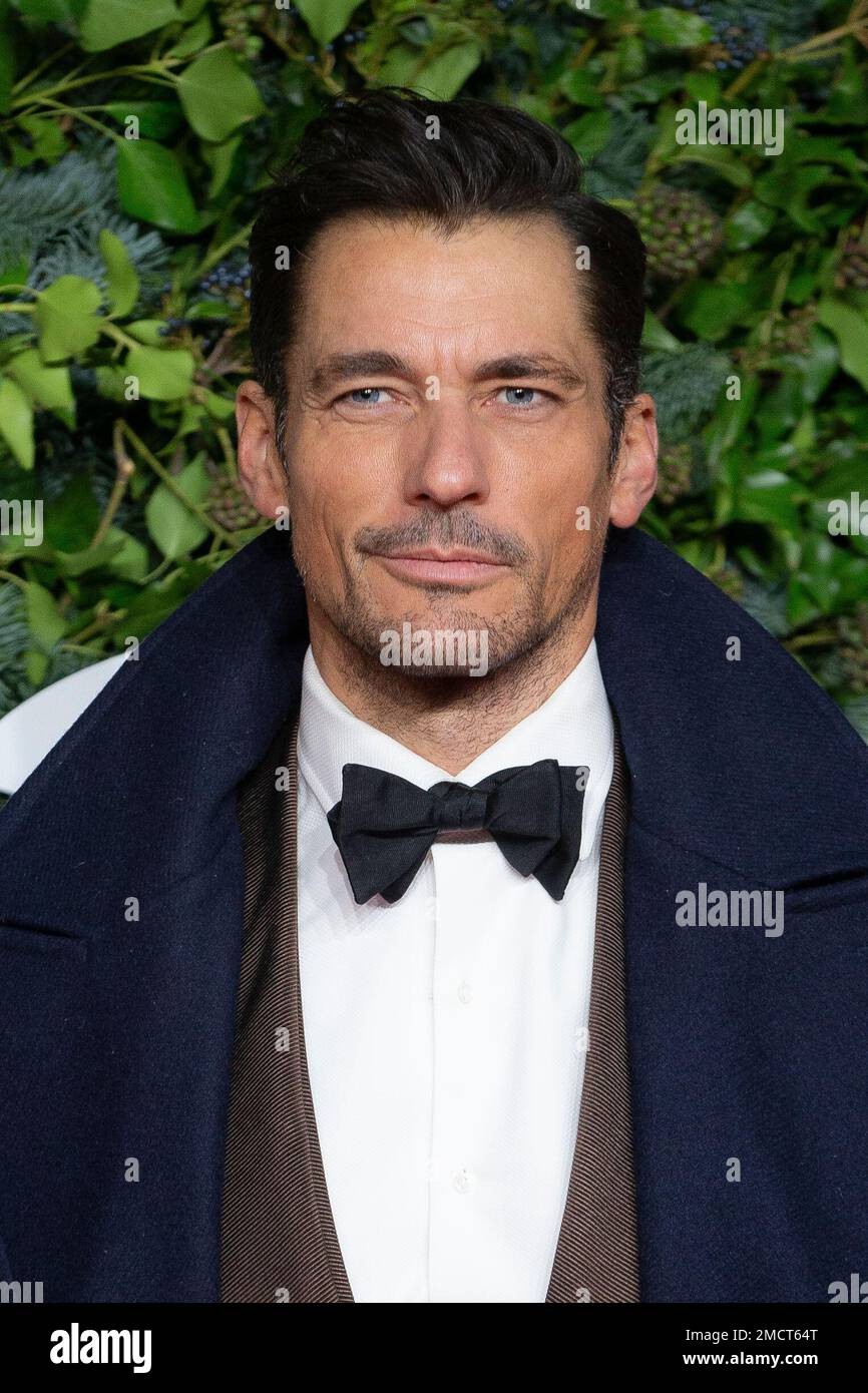 David Gandy poses for photographers upon arrival at the The Fashion ...