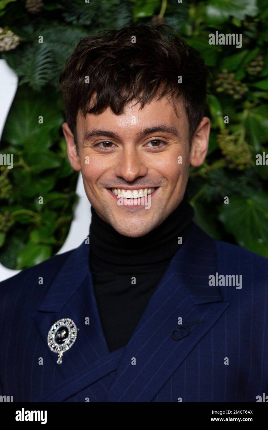 Tom Daley poses for photographers upon arrival at the The Fashion ...