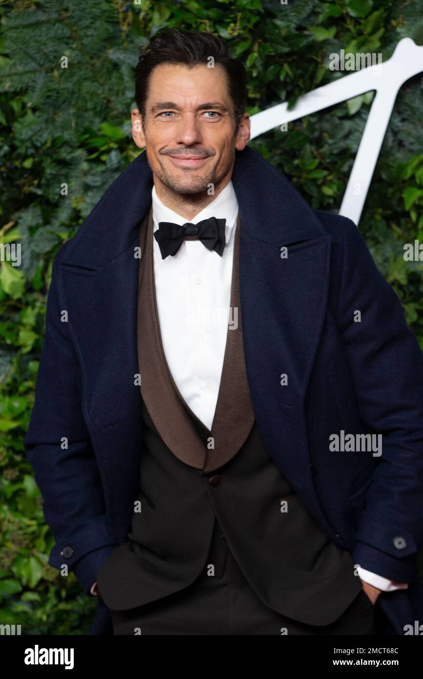 David Gandy poses for photographers upon arrival at the The Fashion ...