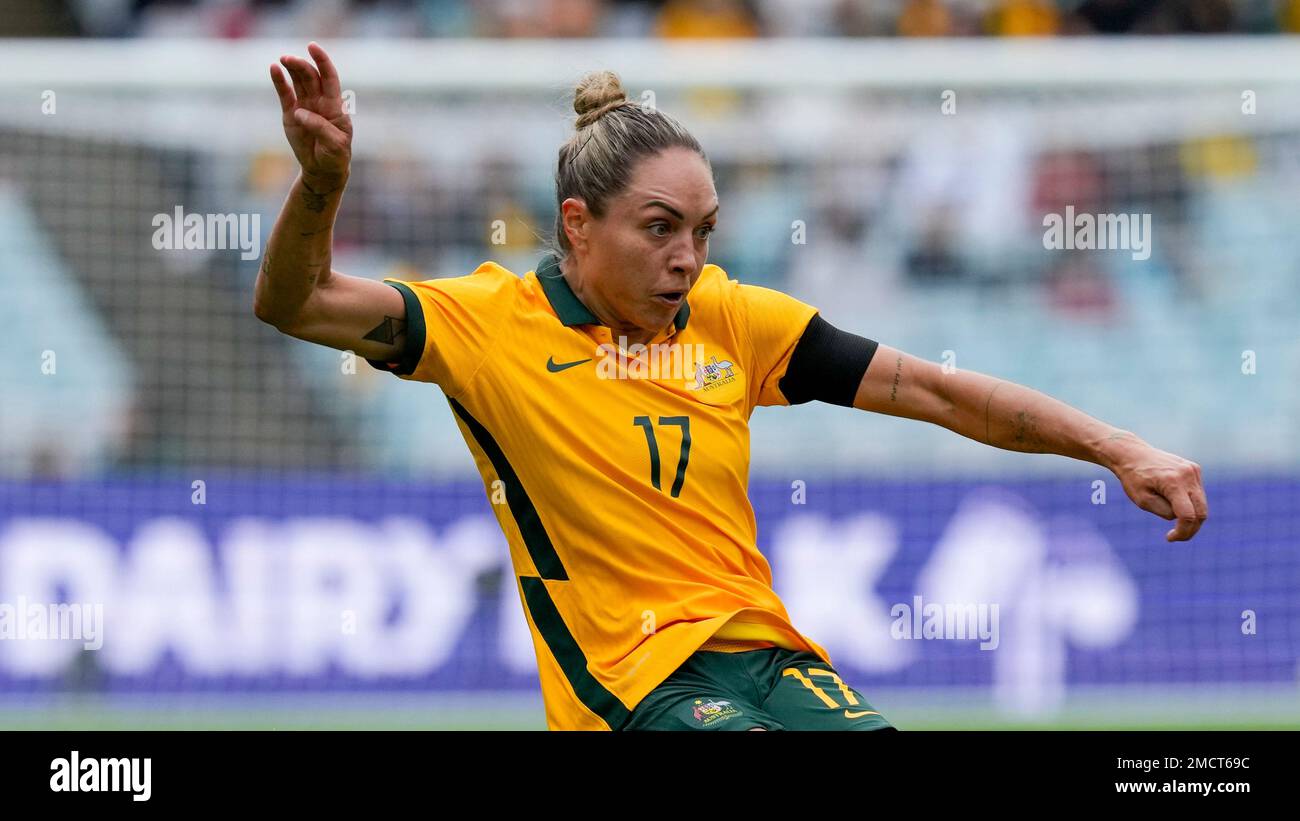 Matilda's Kyah Simon during the international soccer match between the ...