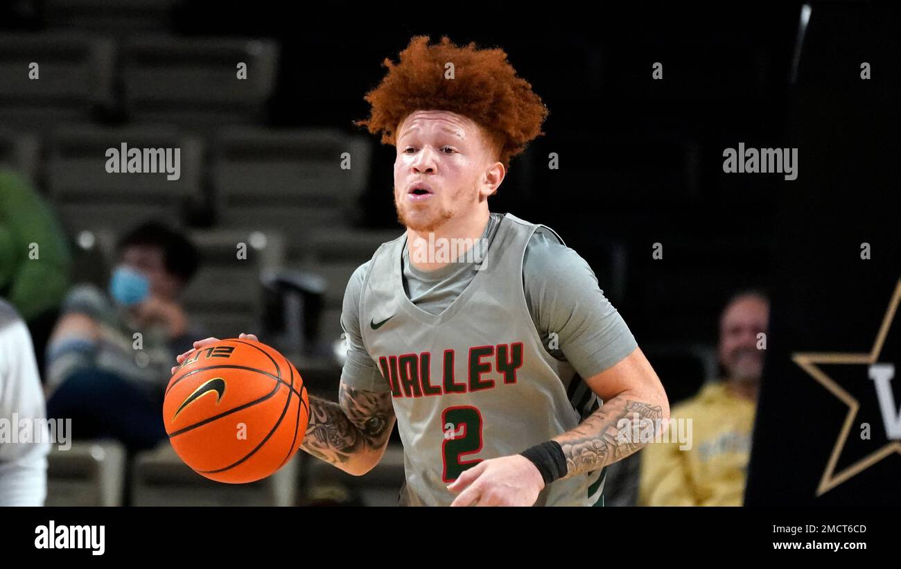 Mississippi Valley State guard Elijah Davis plays against Vanderbilt in ...