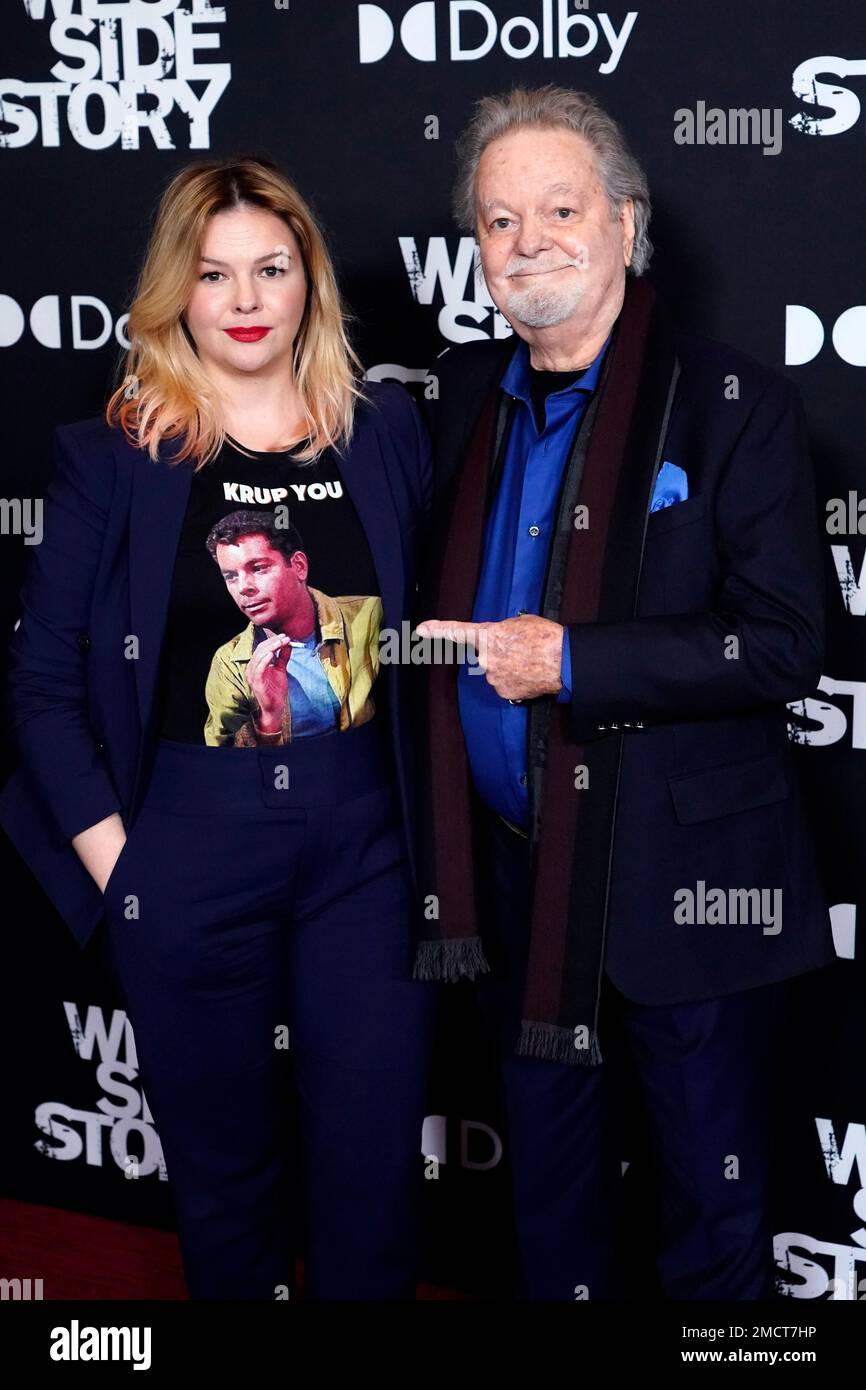 Amber Tamblyn and Russ Tamblyn attend the "West Side Story" premiere at ...