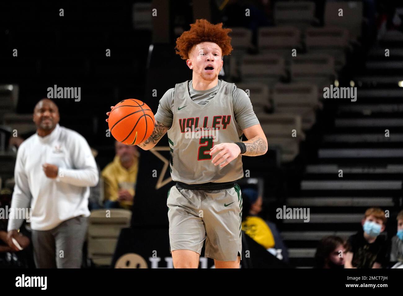 Mississippi Valley State guard Elijah Davis plays against Vanderbilt in ...
