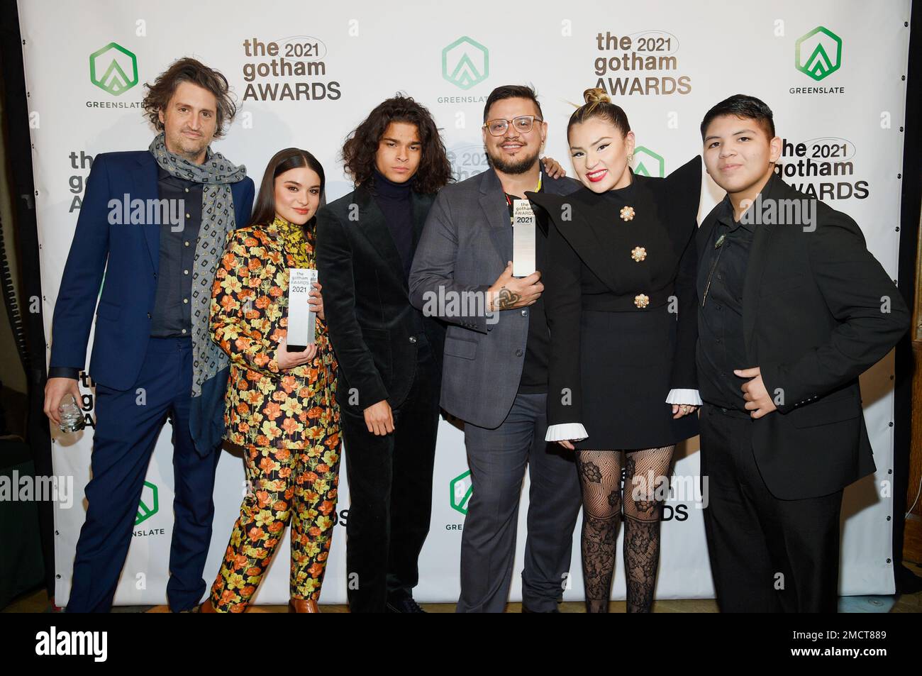 Garrett Basch, left, Devery Jacobs, D'Pharaoh Woon-A-Tai, Sterlin Harjo ...