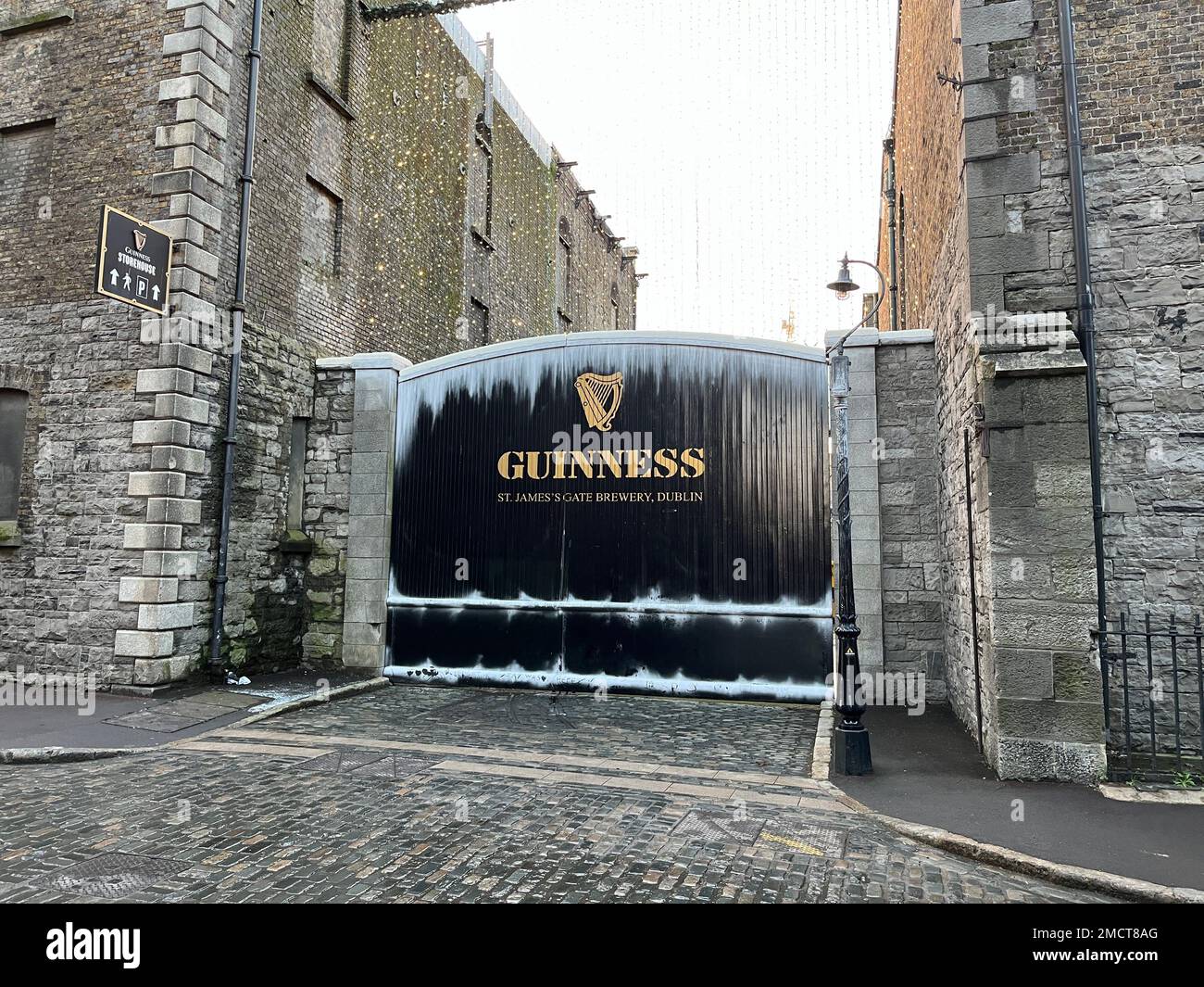 A view of gates of Guinness brewery in Dublin Stock Photo - Alamy