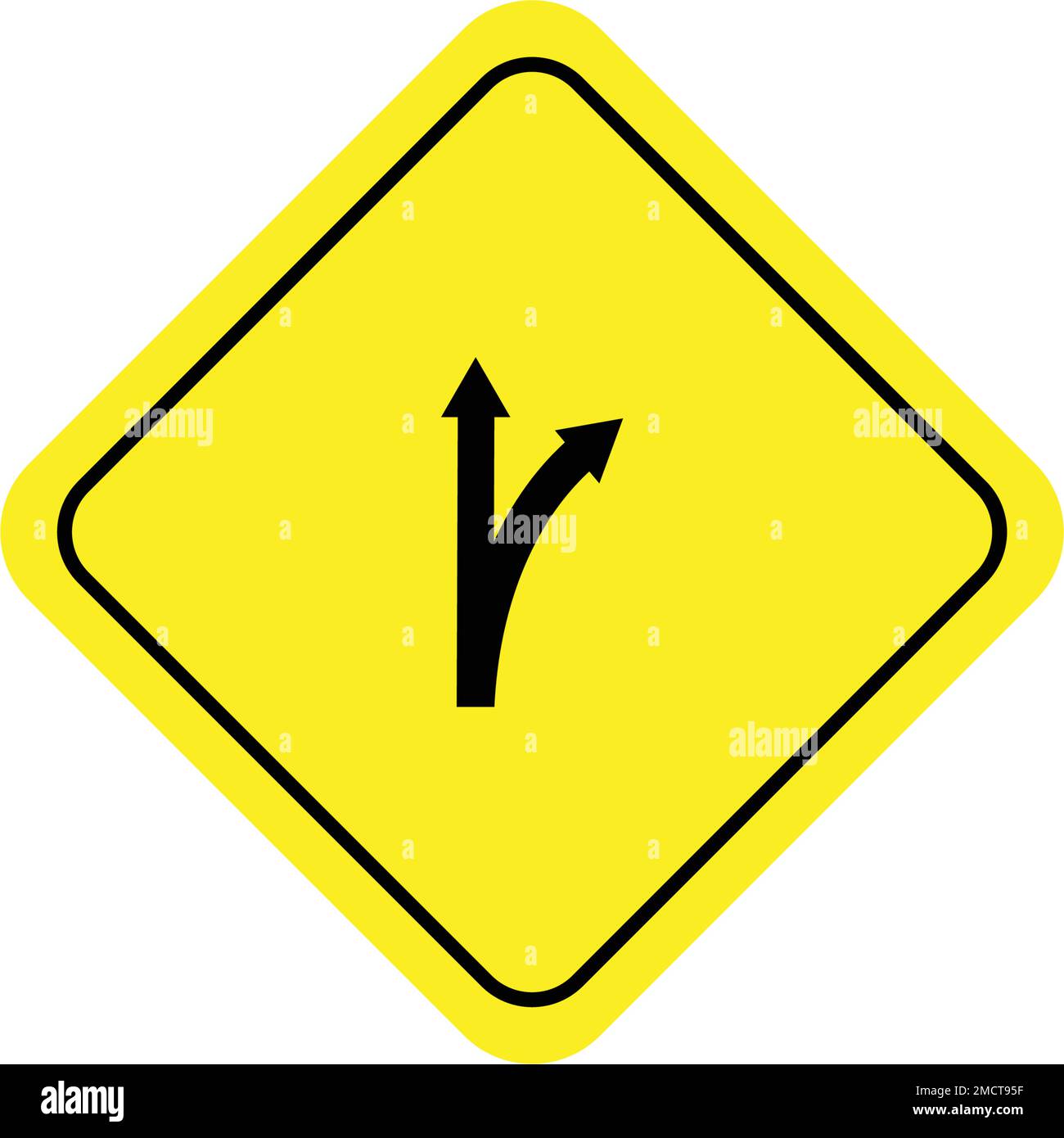 fork in the road icon logo illustration design Stock Vector Image & Art ...