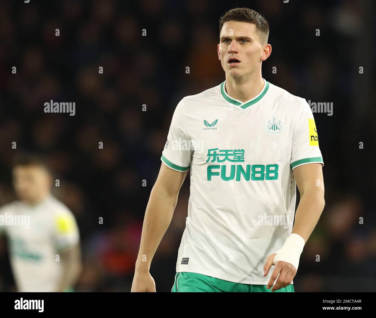London, England, 21st January 2023. Sven Botman of Newcastle United ...