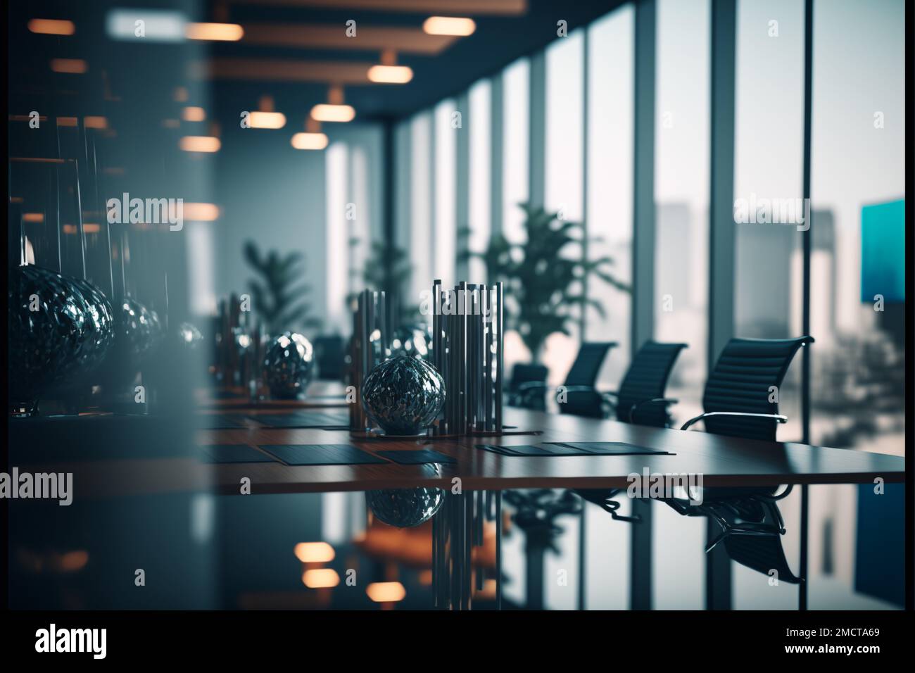 A background image of a modern business with minimalist architecture ...