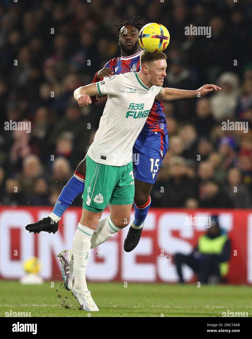London, England, 21st January 2023. Jeffrey Schlupp of Crystal Palace ...