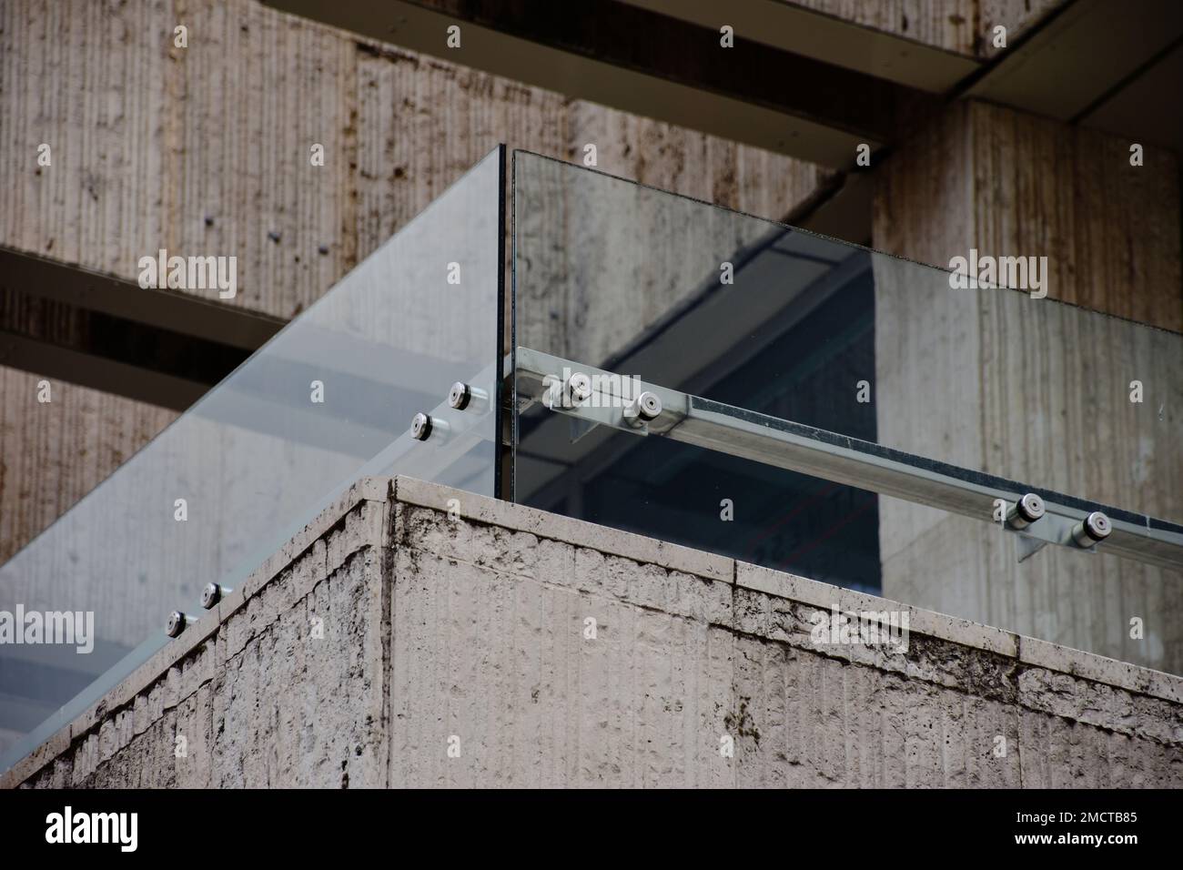 glass railing or balustrade. laminated tempered clear safety glass ...