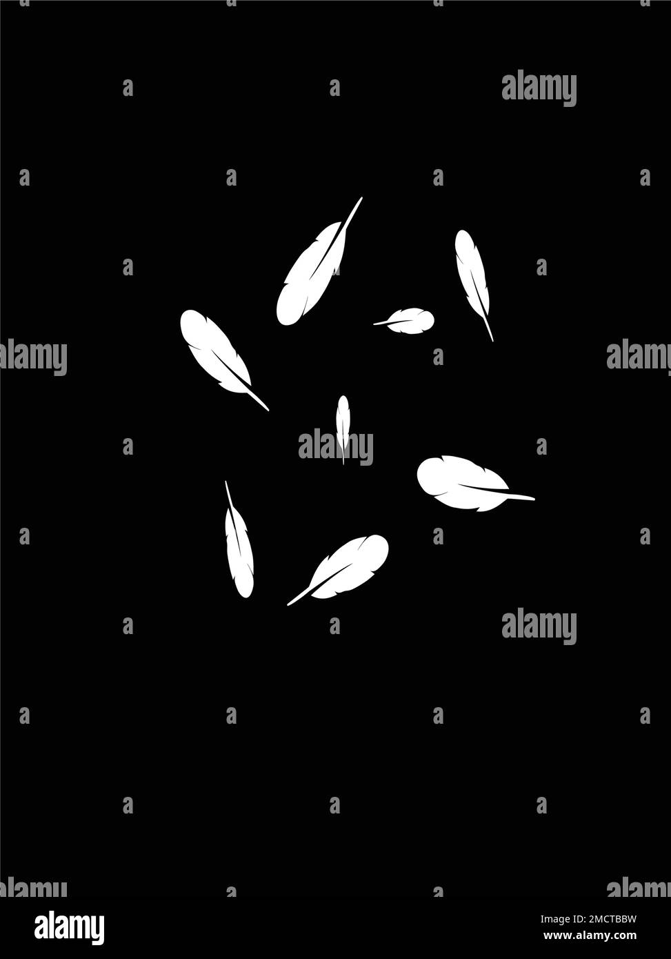 Feather background wallpaper ilustration vector Stock Vector Image ...