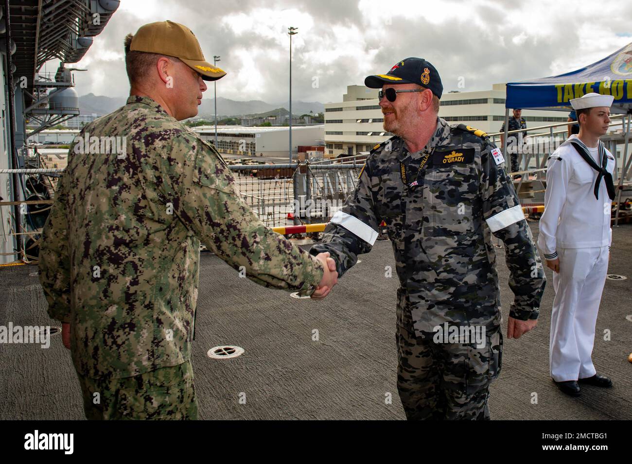 PEARL HARBOR (July 9, 2022) Commodore Paul O’Grady, Combined Force ...