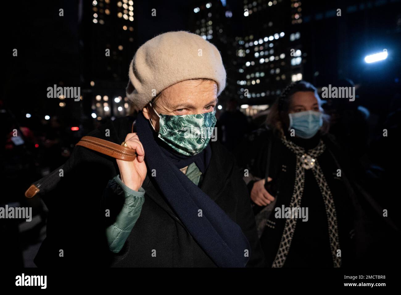 Isabel Maxwell, sister of Ghislaine Maxwell, leaves court after the ...