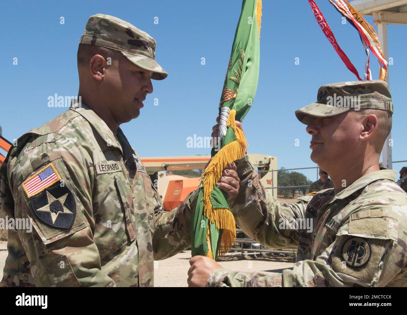 Col. Steven Padilla (right), commander of the 11th Military Police ...