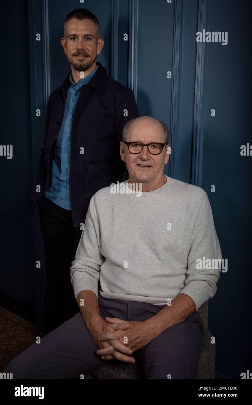 Director Stephen Karam, left, and actor Richard Jenkins, right, pose ...