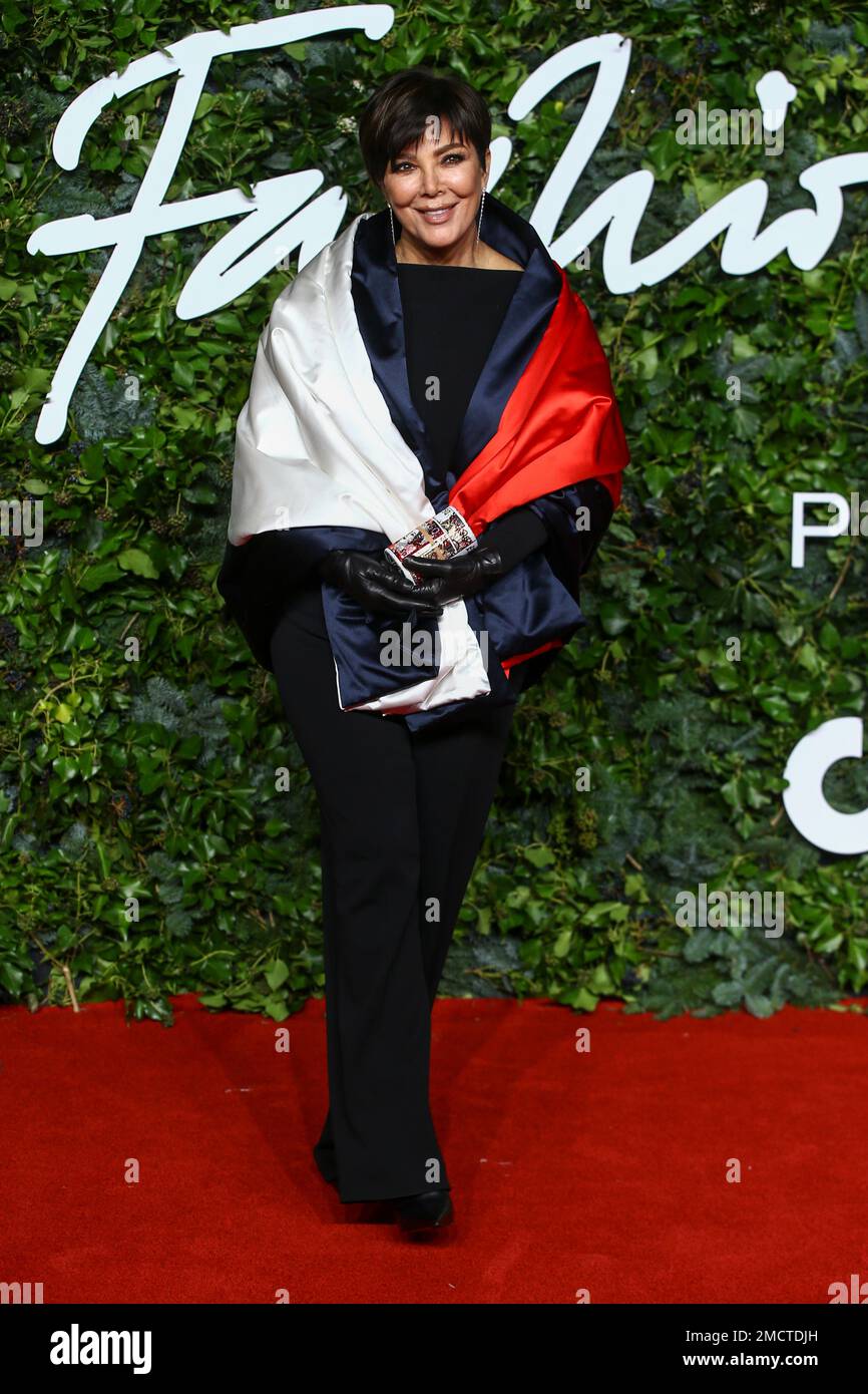 Kris Jenner poses for photographers upon arrival at the The Fashion ...