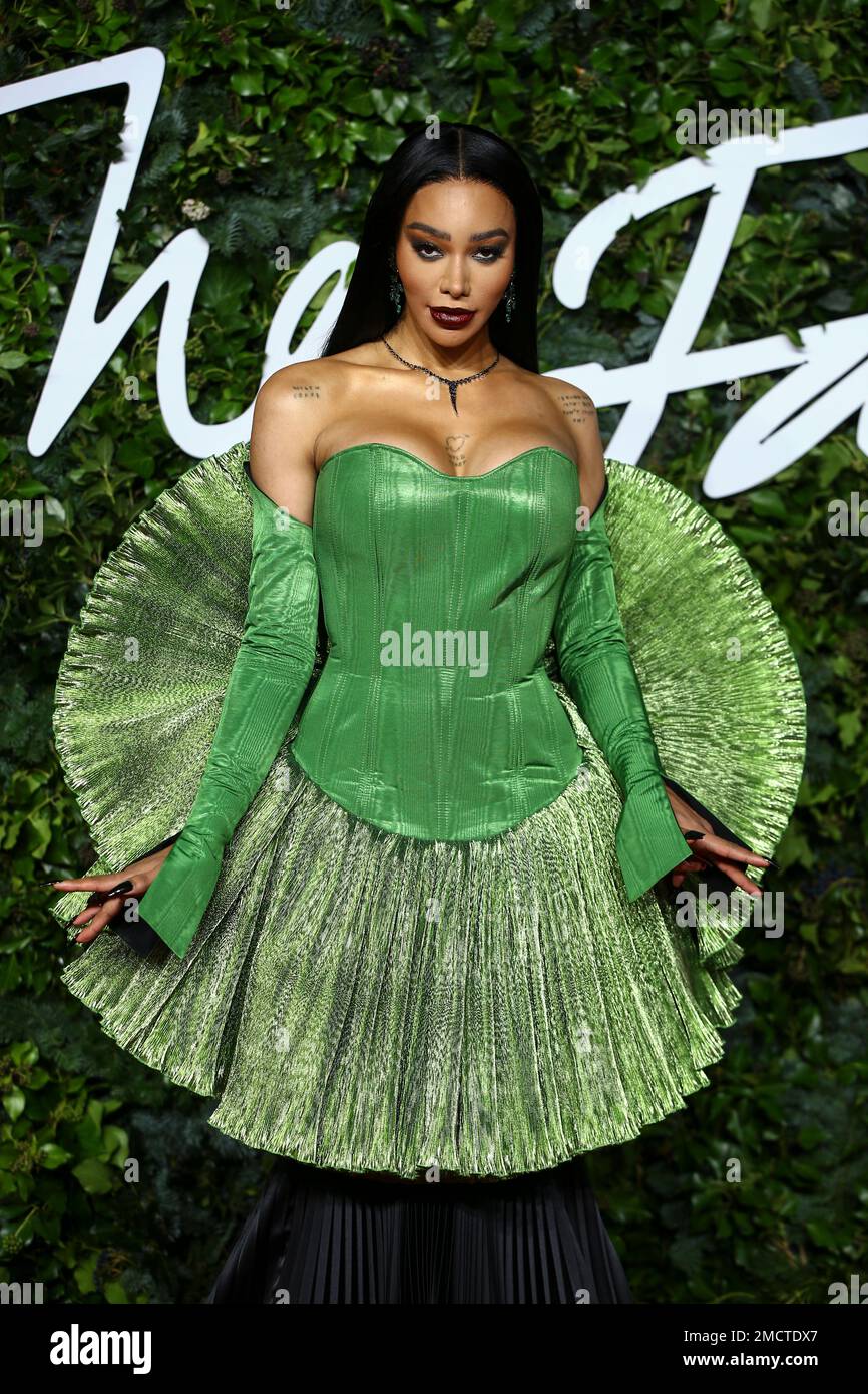 Munroe Bergdorf poses for photographers upon arrival at the The Fashion ...