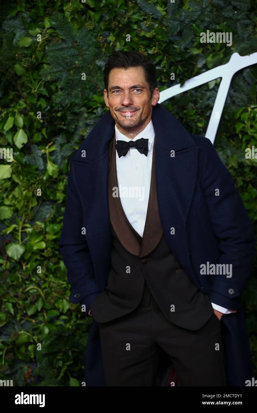 David Gandy poses for photographers upon arrival at the The Fashion ...