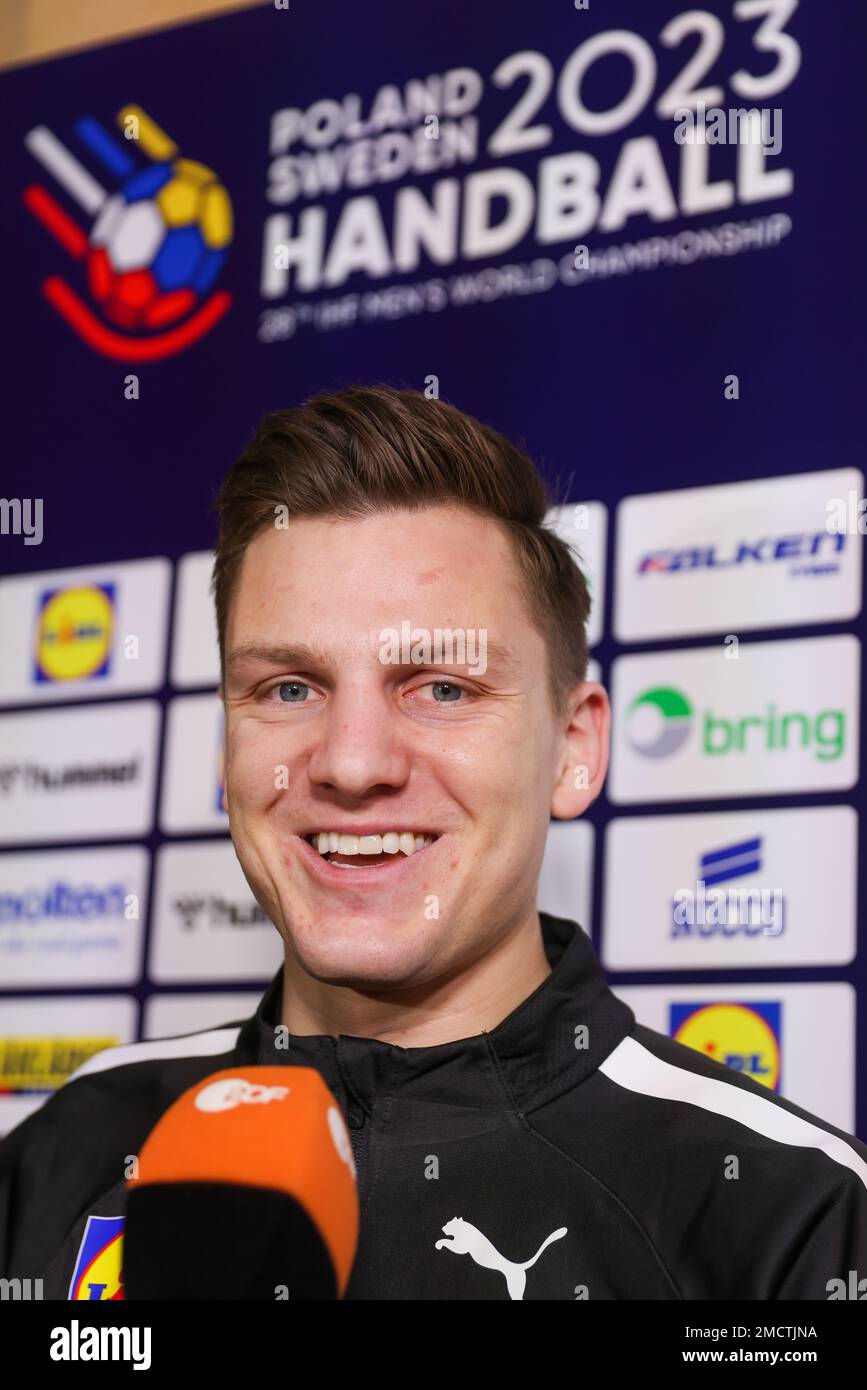 22 January 2023, Poland, Kattowitz: Handball: World Cup, before the ...