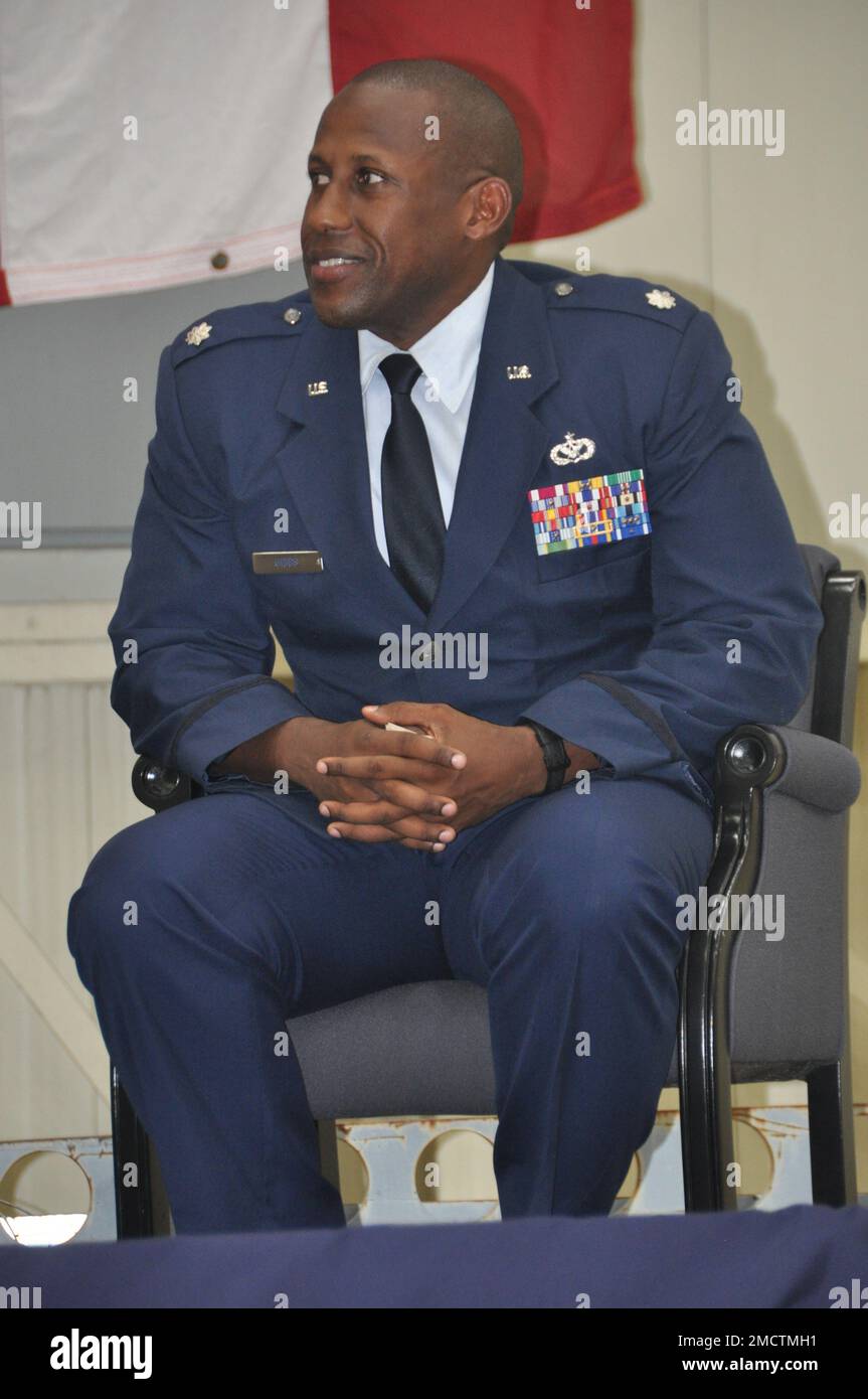 Civil Engineer officer, Lt. Col. Randall Gibbs, prepares to assume ...