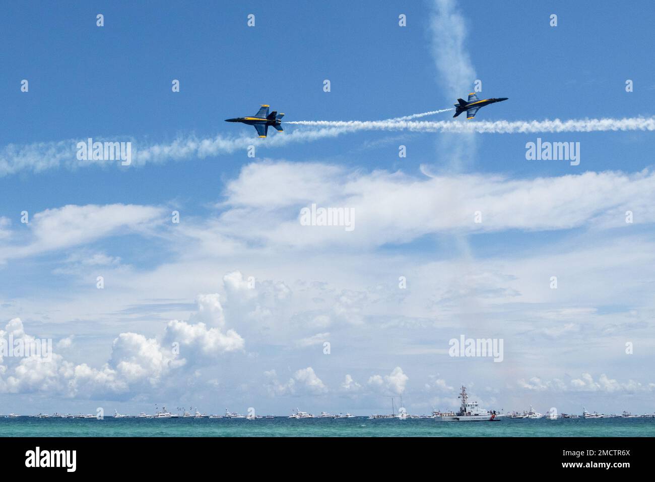 The Navy Flight Demonstration Squadron, the Blue Angels, perform ...