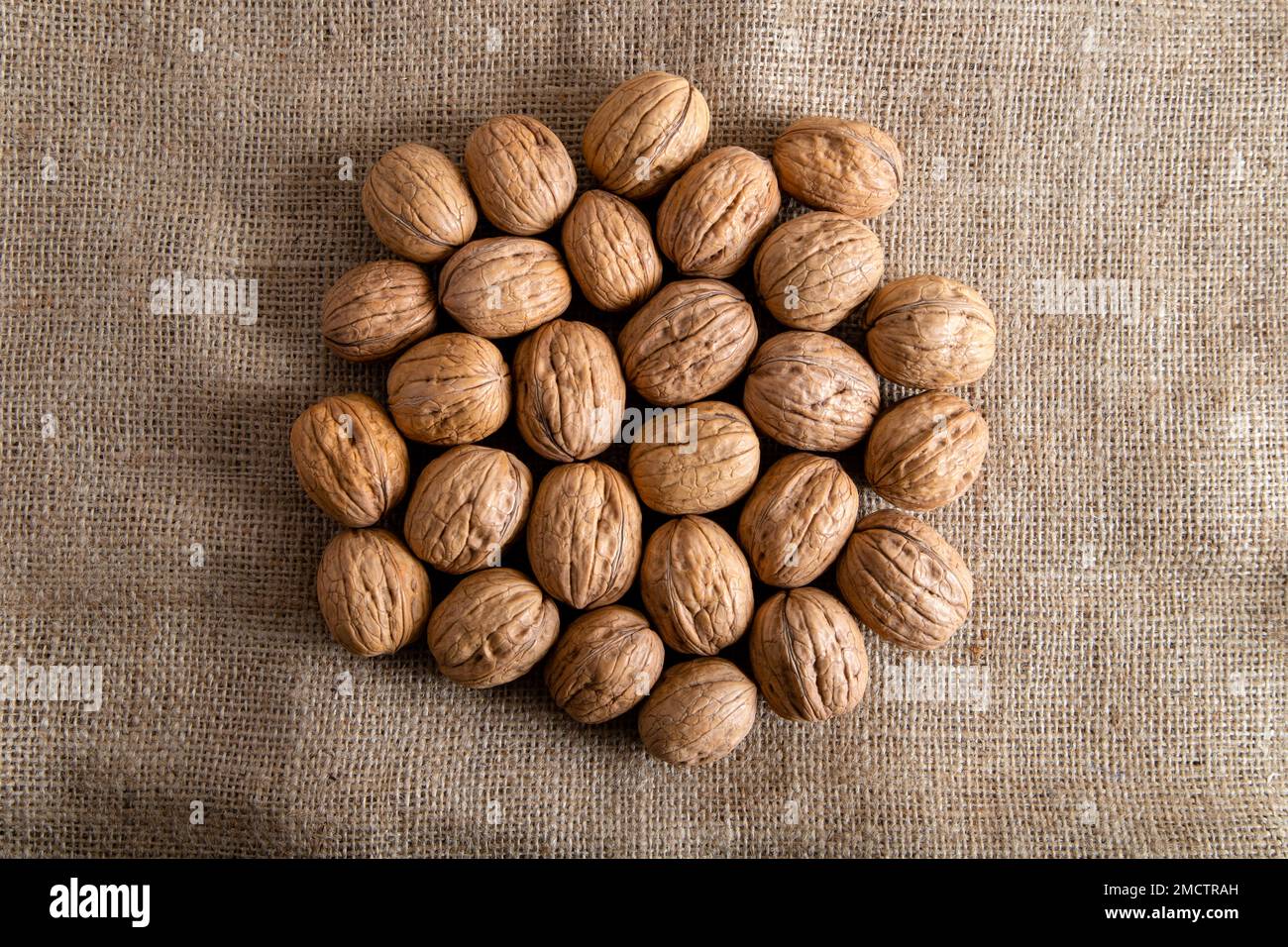 Walnuts top view hi-res stock photography and images - Alamy
