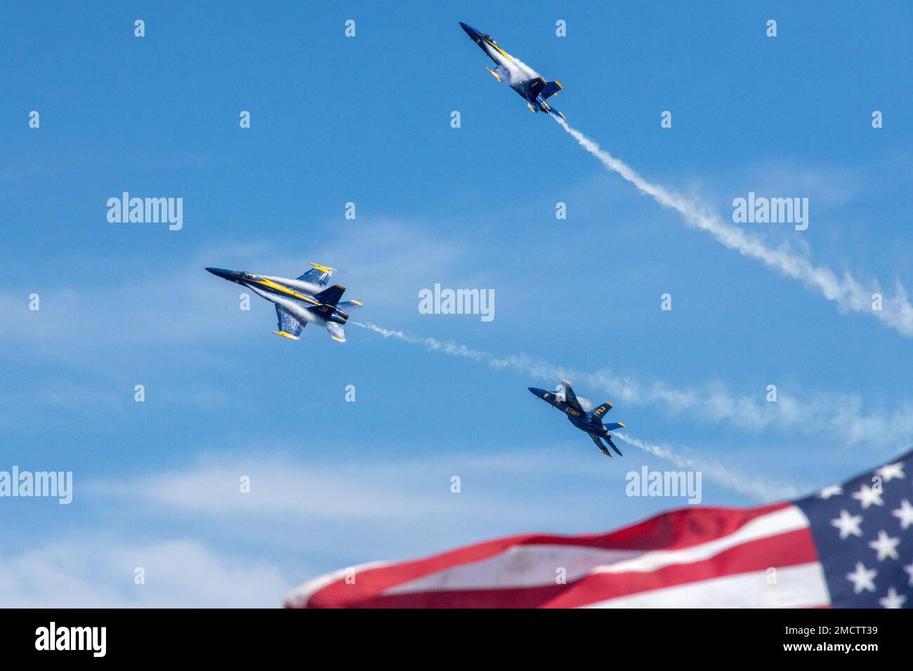 The Navy Flight Demonstration Squadron, the Blue Angels, perform ...