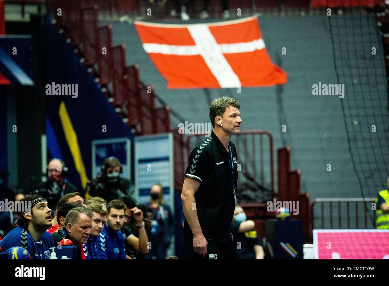 Malmo, Sweden. 21st Jan, 2023. Head coach Robert Hedin of USA seen ...