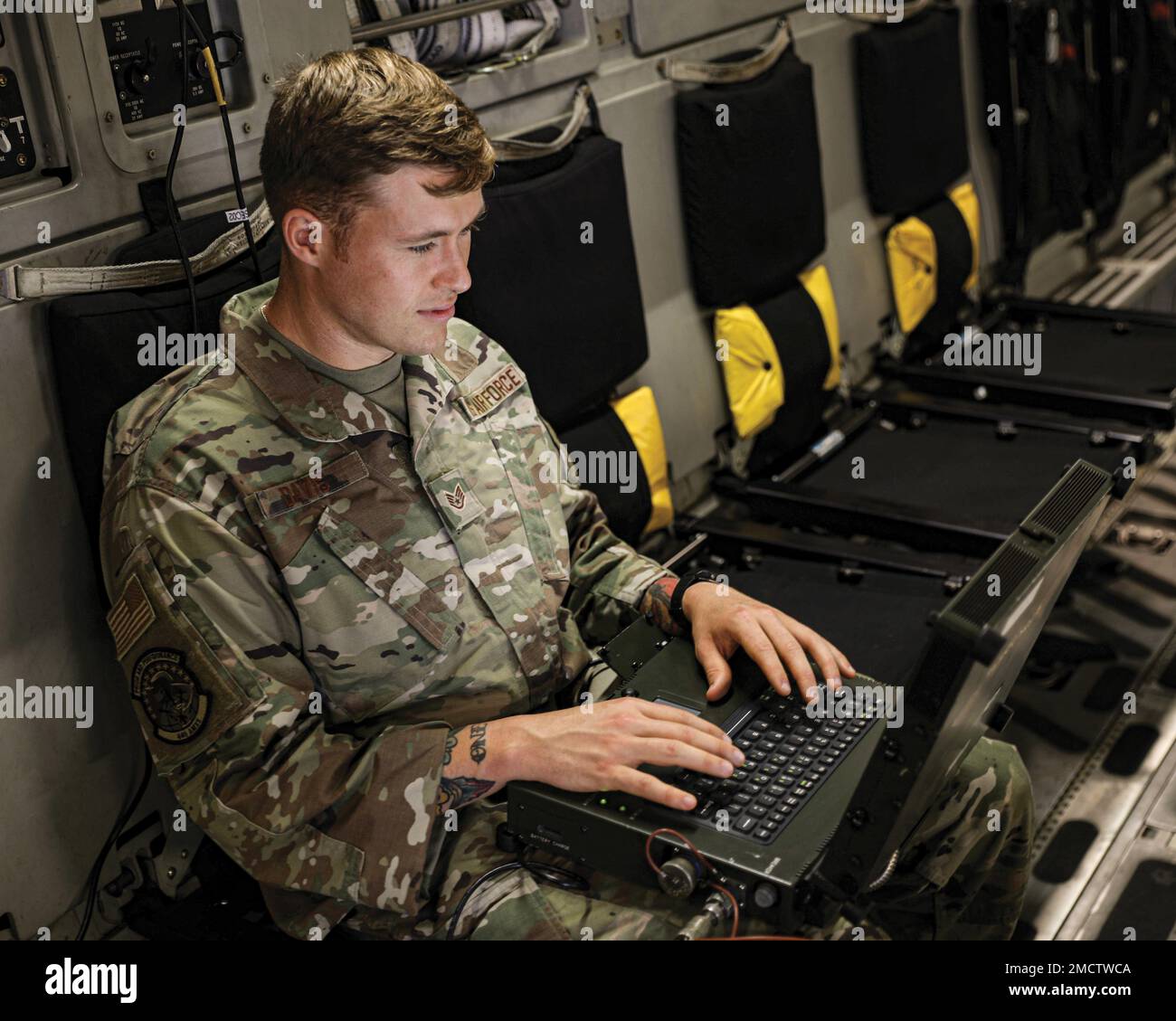 Staff Sgt. Ryan Davis, 445th Aircraft Maintenance Squadron avionics ...