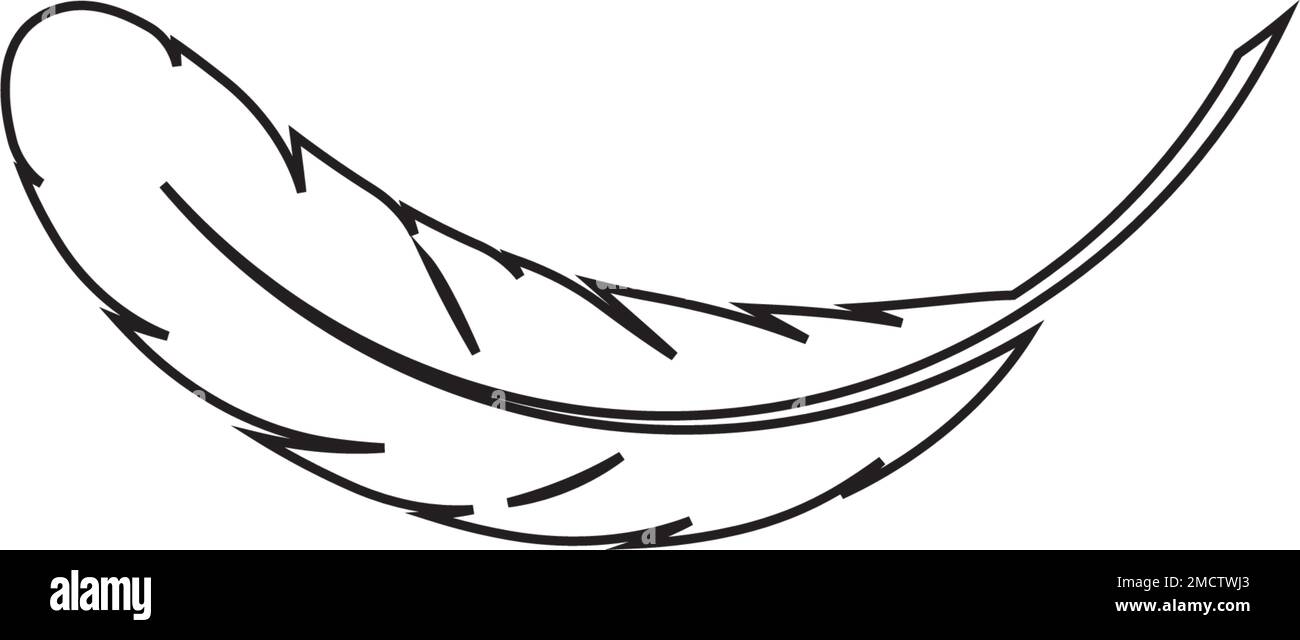 feather logo icon vektor illustration design Stock Vector Image & Art ...